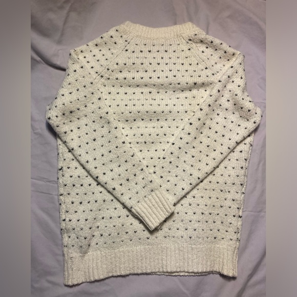 aerie | Sweaters | Aerie Sweater White With Black Spots | Poshmark